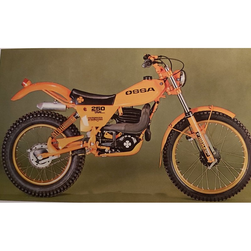 ADHESIVOS OSSA TR 80 250cc OSSA TR ADHESIVOS OSSA GRIPPER DECALS KIT